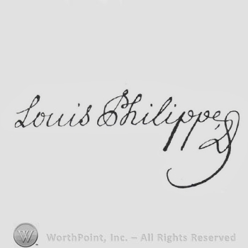Mark with Signature: King Louis-Philippe I. | #589735