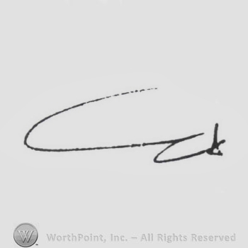 Mark with Signature: Muammar Al-Qaddafi. | #589748