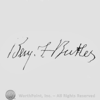 Mark with Signature: Benjamin F. Butler. | #589762