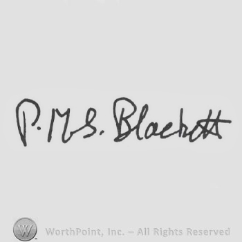 Mark with Signature: Patrick M. S. Blackett. | #589790