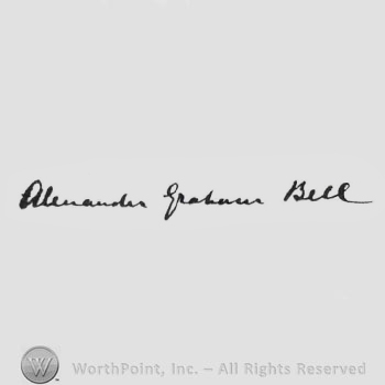 Mark with Signature: Alexander Graham Bell. | #589791