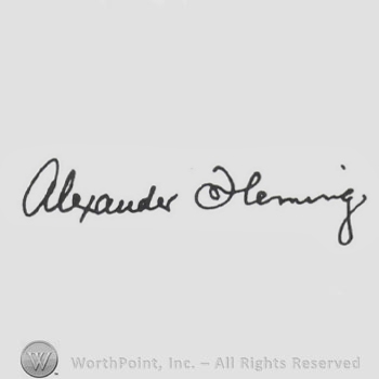 Mark with Signature: Sir Alexander Fleming. | #589812