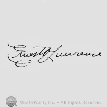 Mark with Signature: Ernest Lawrence. | #589817