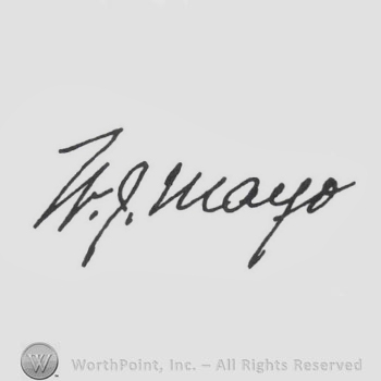 Mark with Signature: William J. Mayo. | #589824