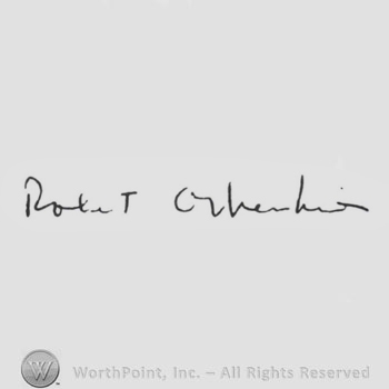 Mark with Signature: Robert Oppenheimer. | #589829