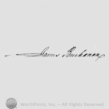 Mark with Signature: James Buchanan. | #589850
