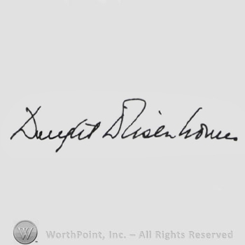 Mark with Signature: Dwight D. Eisenhower. | #589853