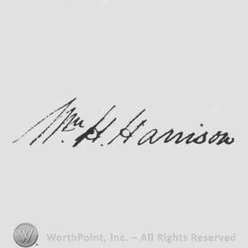 Mark with Signature: William Henry Harrison. | #589862