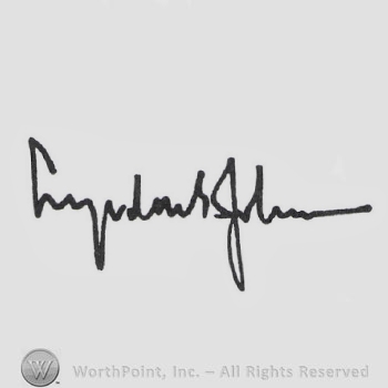 Mark with Signature: Lyndon Baines Johnson. | #589867