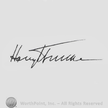 Mark with Signature: Harry S. Truman. | #589882