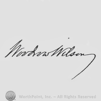 Mark with Signature: Woodrow Wilson. | #589886