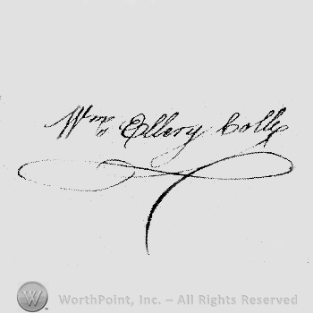 Mark with Signature: William Ellery. | #590997
