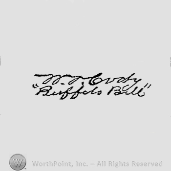 Mark with Signature: Buffalo Bill. | #591011