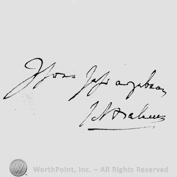 Mark with Signature: Johannes Brahms. | #591023