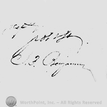 Mark with Signature: Judah Philip Benjamin. | #591040