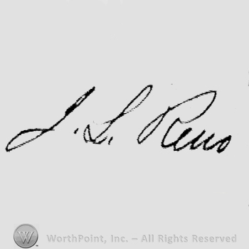 Mark with Signature: Jesse Lee Reno. | #591053
