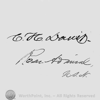 Mark with Signature: Charles Henry Davis. | #591063