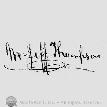 Mark with Signature: M. Jeff Thompson. | #591081