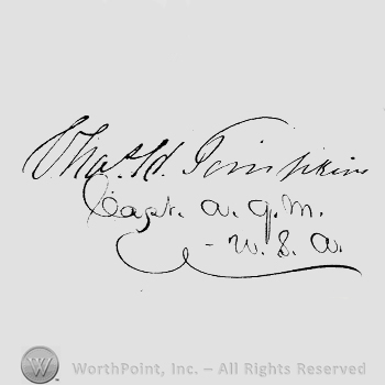 Mark with Signature: Charles H. Tompkins. | #591087