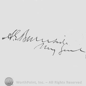 Mark with Signature: Ambrose Everett Burnside. | #591098