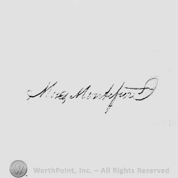 Mark with Signature: Moses Montefiore. | #591144