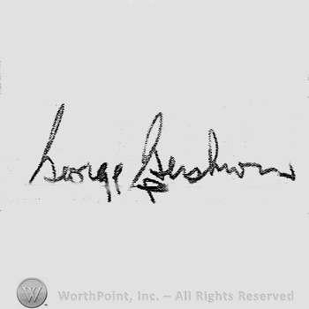 Mark with Signature: George Gershwin. | #591149