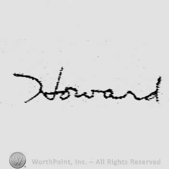 Mark with Signature: Howard Hughes. | #591173