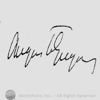 Mark with Signature: Lady Augusta Gregory. | #591176