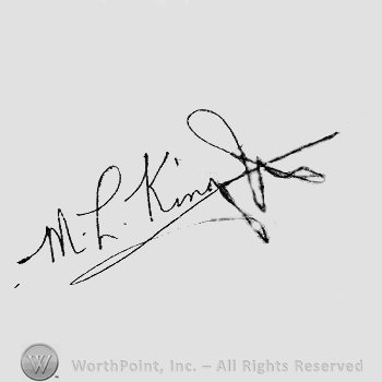 Mark with Signature: Martin Luther King Jr.. | #591189