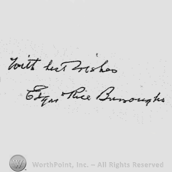 Mark with Signature: Edgar Rice Burroughs. | #591211