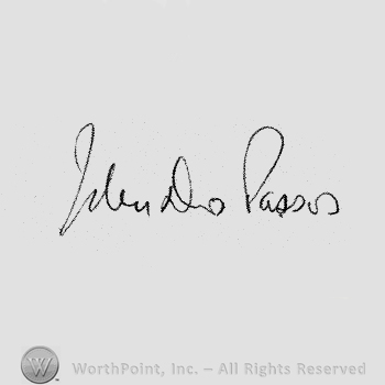 Mark with Signature: John Dos Passos. | #591212