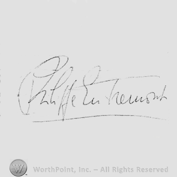 Mark with Signature: Philippe Entremont. | #591261