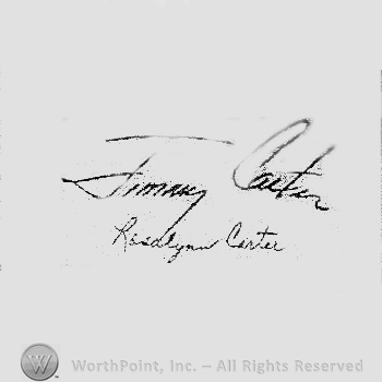 Mark with Signature: Jimmy Carter. | #591282