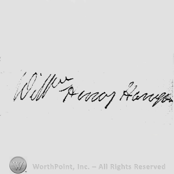 Mark with Signature: William Henry Harrison. | #591306