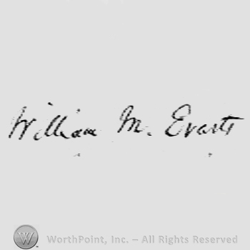 Mark with Signature: William M. Evarts. | #591308