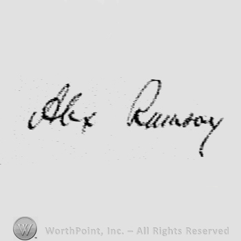 Mark with Signature: Alex Ramsay. | #591310