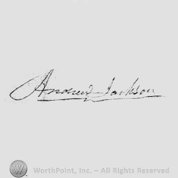 Mark with Signature: Andrew Jackson. | #591317