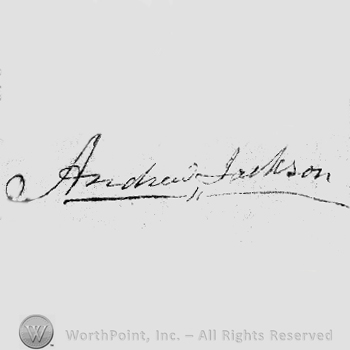 Mark with Signature: Andrew Jackson. | #591318