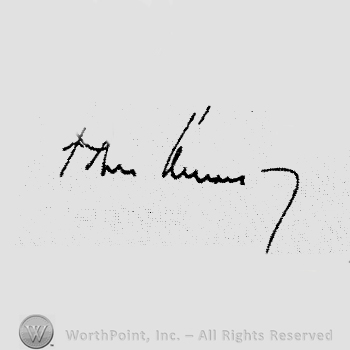 Mark with Signature: John F. Kennedy. | #591328