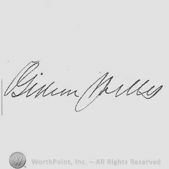 Mark with Signature: Gideon Welles. | #591331