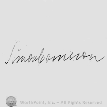 Mark with Signature: Simon Cameron. | #591333
