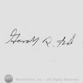 Mark with Signature: Gerald Rudolph Ford Jr. . | #591343