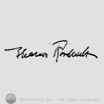 Mark with Signature: Eleanor Roosevelt. | #591352