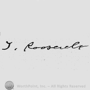 Mark with Signature: Theodore Roosevelt. | #591353