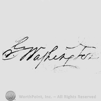 Mark with Signature: George Washington. | #591371