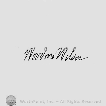 Mark with Signature: Woodrow Wilson. | #591374