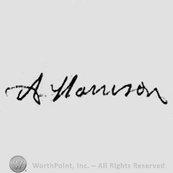 Mark with Signature: Anna Harrison. | #591382