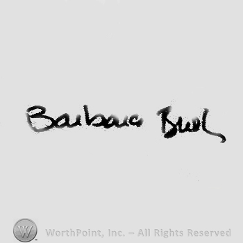 Mark with Signature: Barbara Bush. | #591388