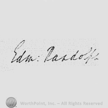 Mark with Signature: Edmund Randolph. | #591407