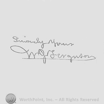 Mark with Signature: William J. Ferguson. | #591410